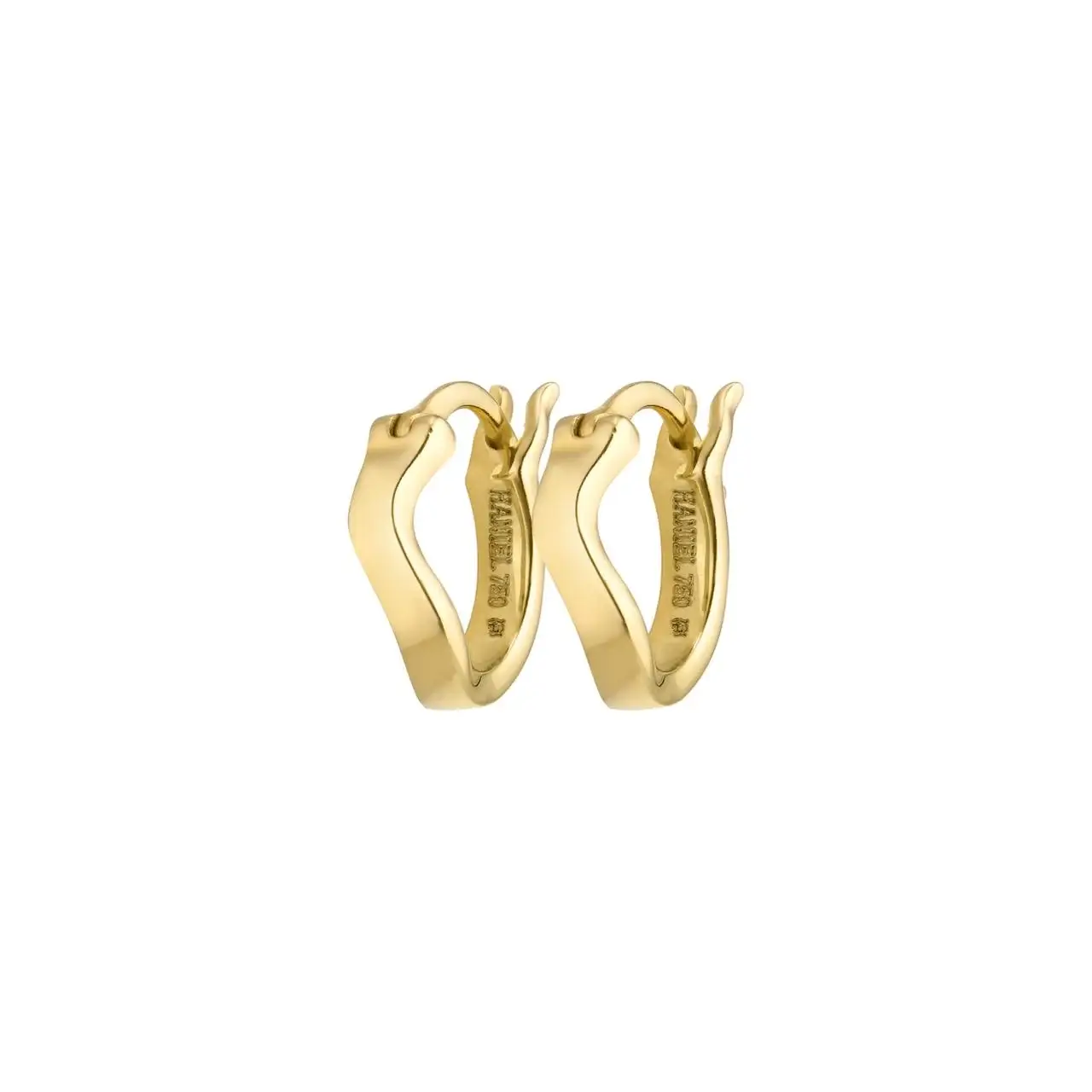 Hoop Wave 9 mm i 18 Karat Guld